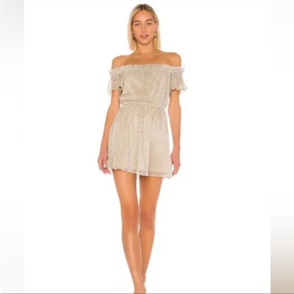 House of Harlow 1960 | Dresses | House Of Harlow 96 Tan Amoli Metallic ...